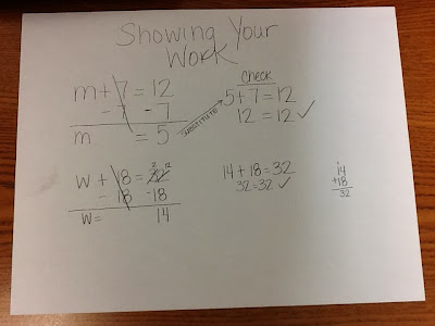 Mrs. White's 6th Grade Math Blog: SOLVING ALGEBRAIC EQUATIONS - ADDITION