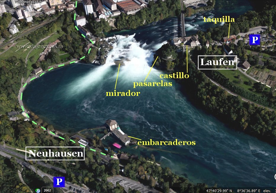 Cómo visitar las cataratas del Rin (Rheinfall), en Suiza