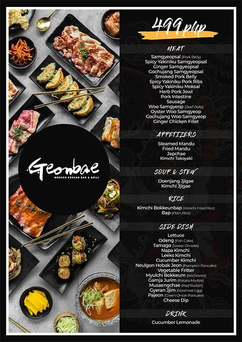 Unli-Samgyupsal, Sashimi & More at Geonbae Modern Korean Bar & Grill ...