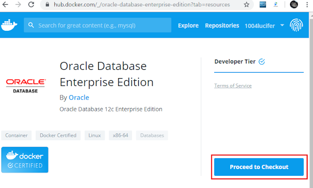 [docker] Oracle 12c 구성 및 사용하기 Oracle 공식 배포버전