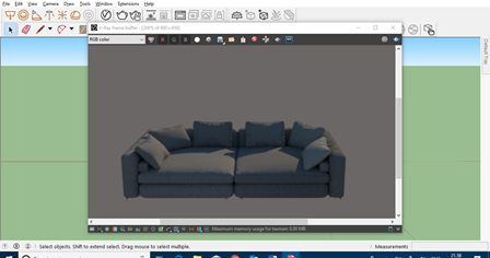 Cara Menggunakan Rectangle light pada Sketchup 2018