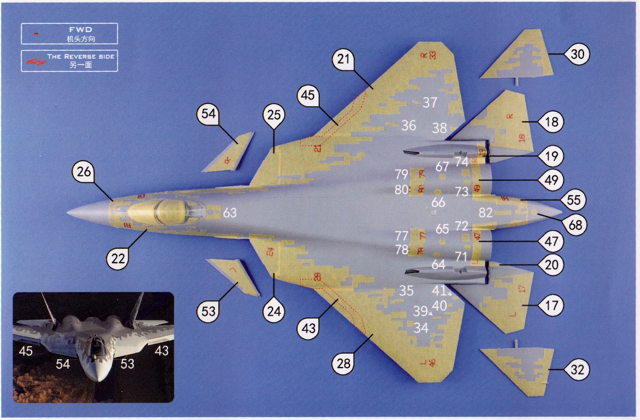 The Modelling News: Mask Review: 1/72nd scale Su-57 Color Separation ...
