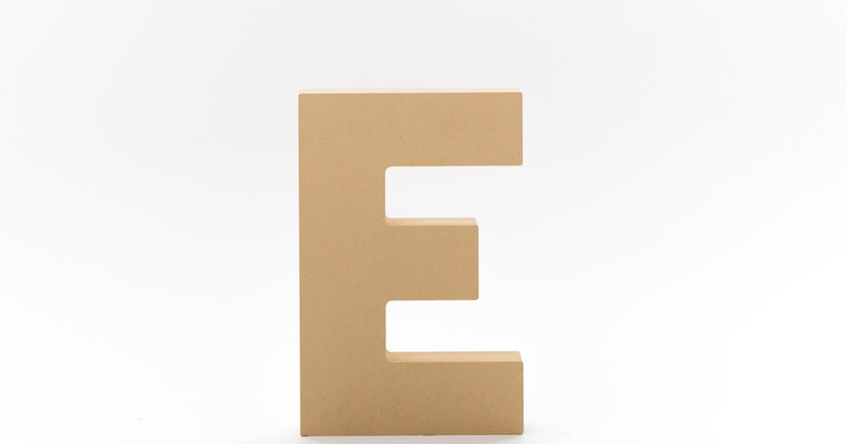 Block Letter E ~ Thankyou Letter