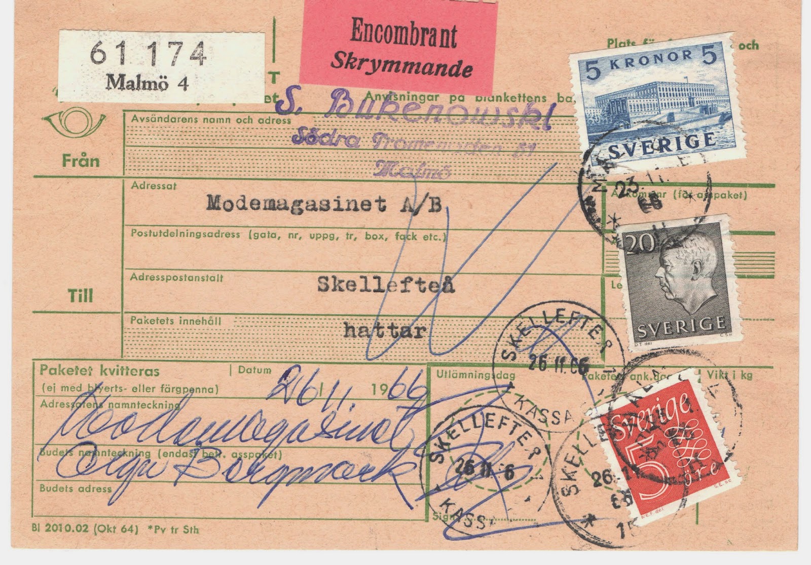 Swedish Definitive Stamps - 1937 to 1973: April 2015