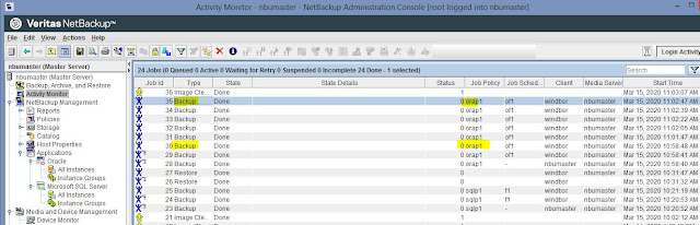 Remote Infrastructure Management: NetBackup - Performing ORACLE ...