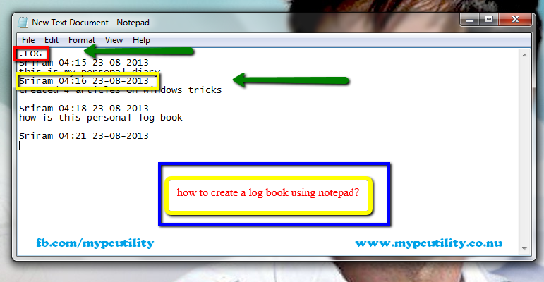 How To Create A Log File Using Notepad ~ Full Download Box