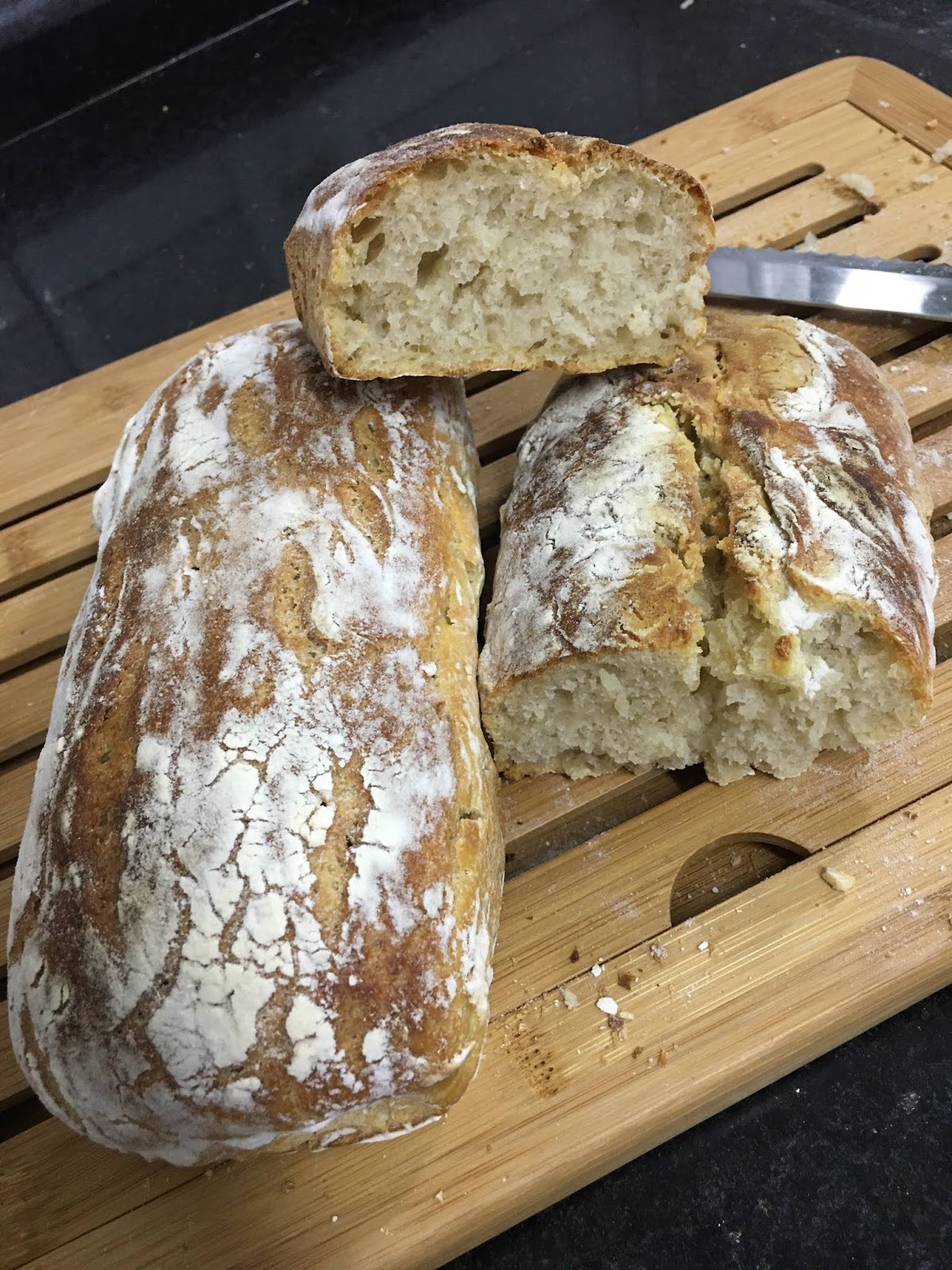 Pão rústico fácil