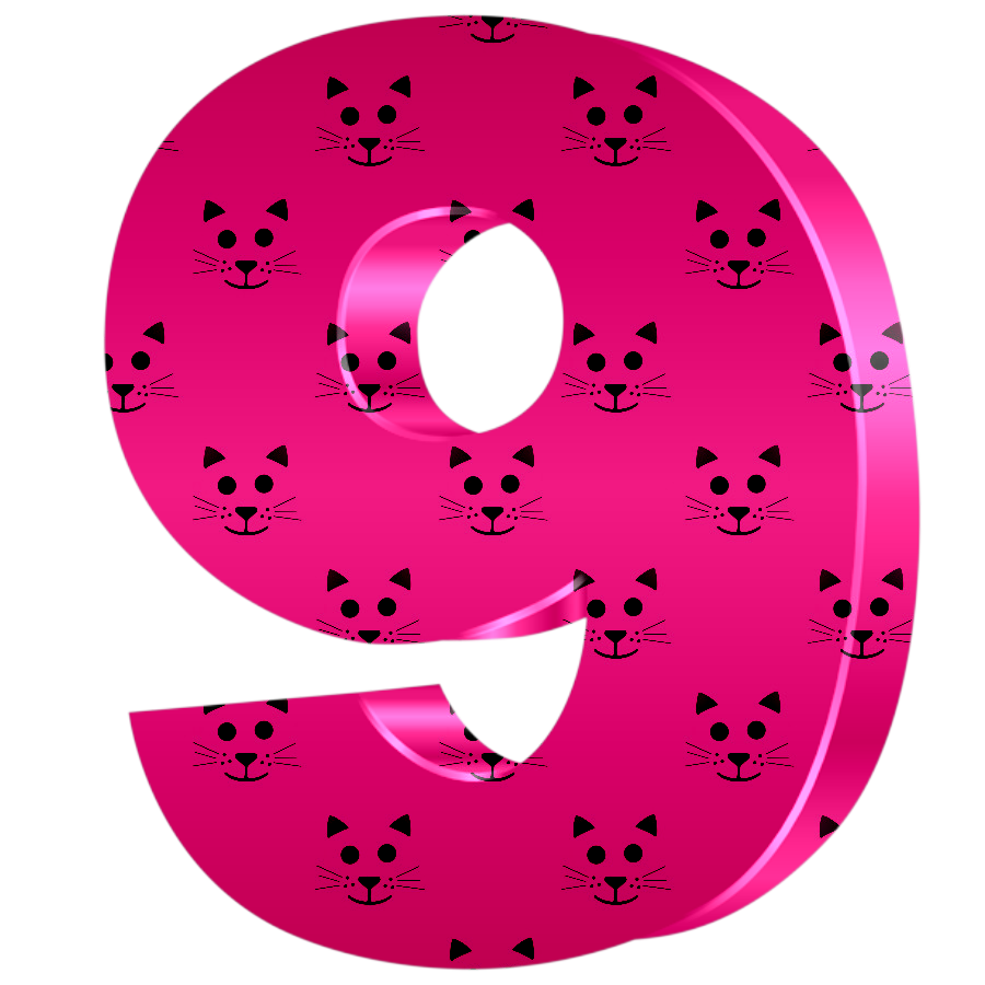 M. Michielin Alphabets: PINK CAT PUPPY ALPHABET, ICONS AND NUMBERS PNG