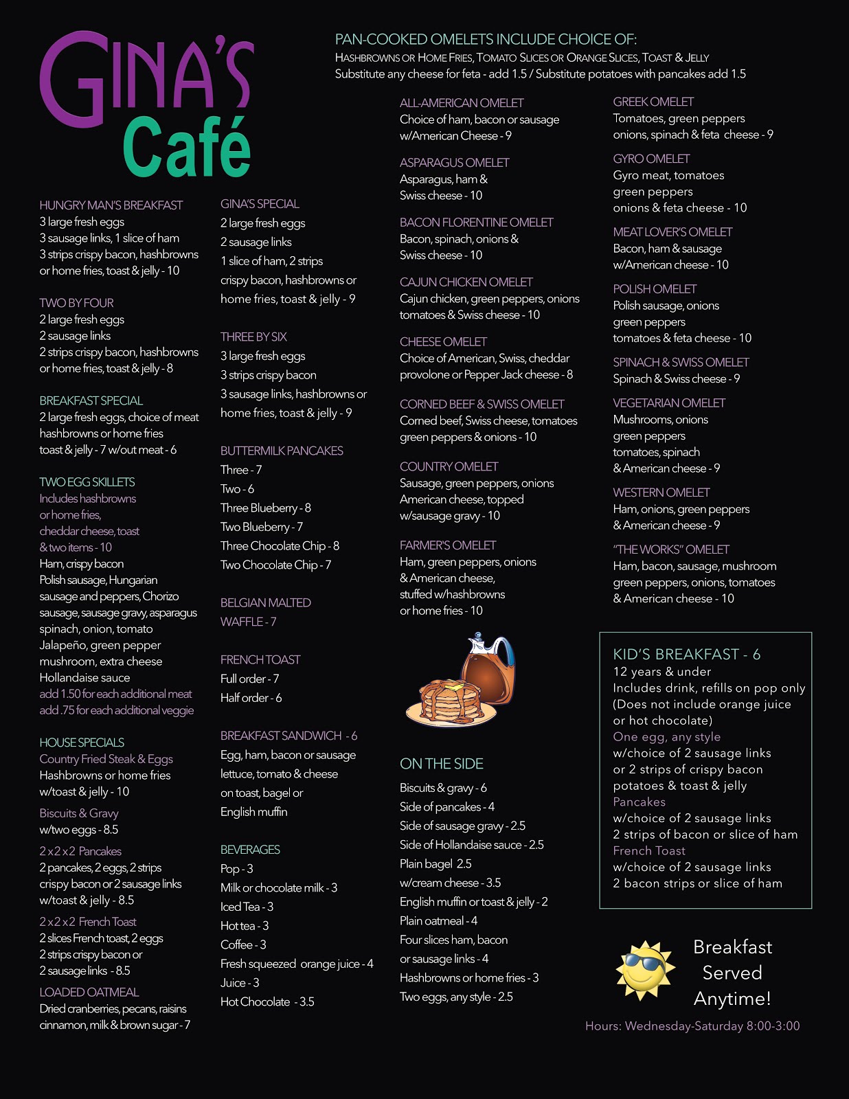 Gina's Cafe 586-790-2911