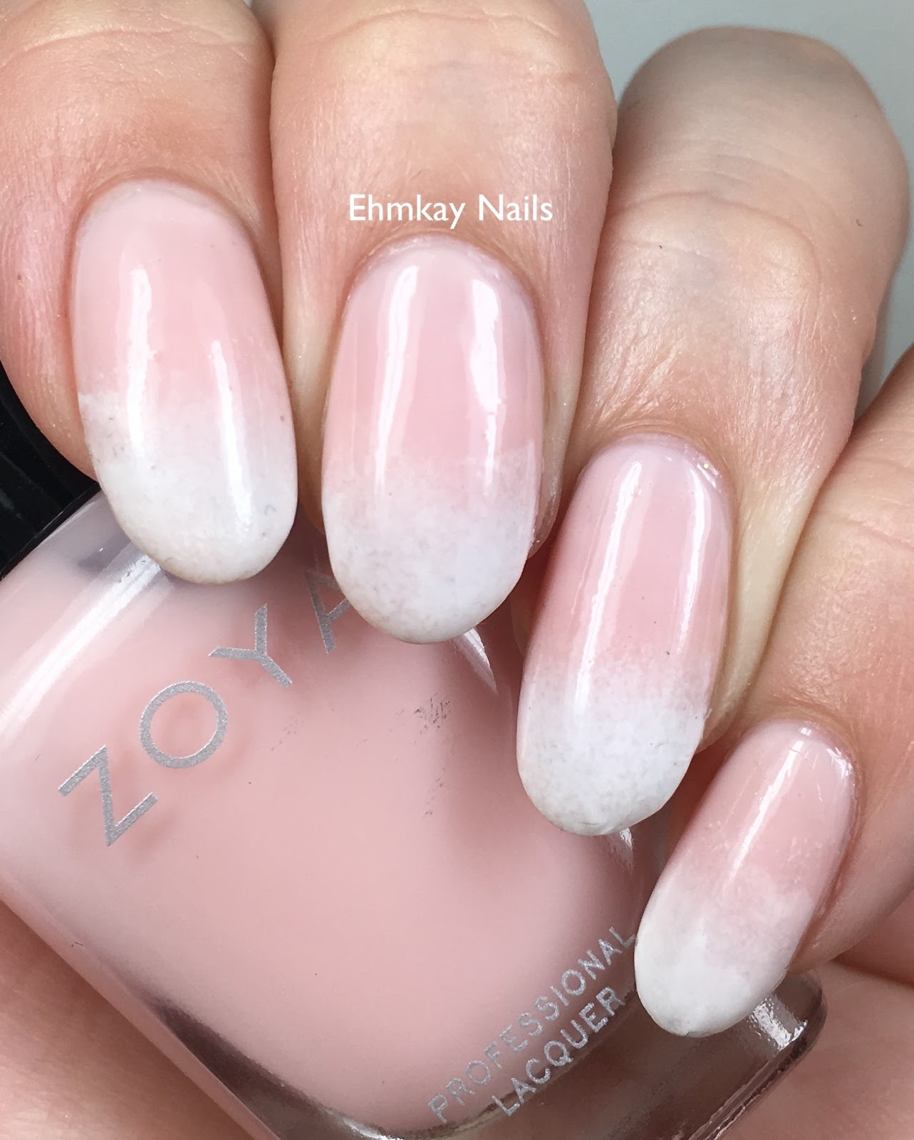 ehmkay nails: Zoya Bridal Bliss French Gradient