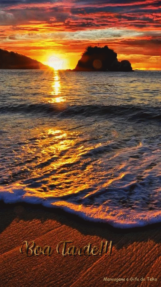 **MENSAGENS E GIFS DA TEKA**: BOA TARDE - PAISAGENS COM DE PÔR DO SOL