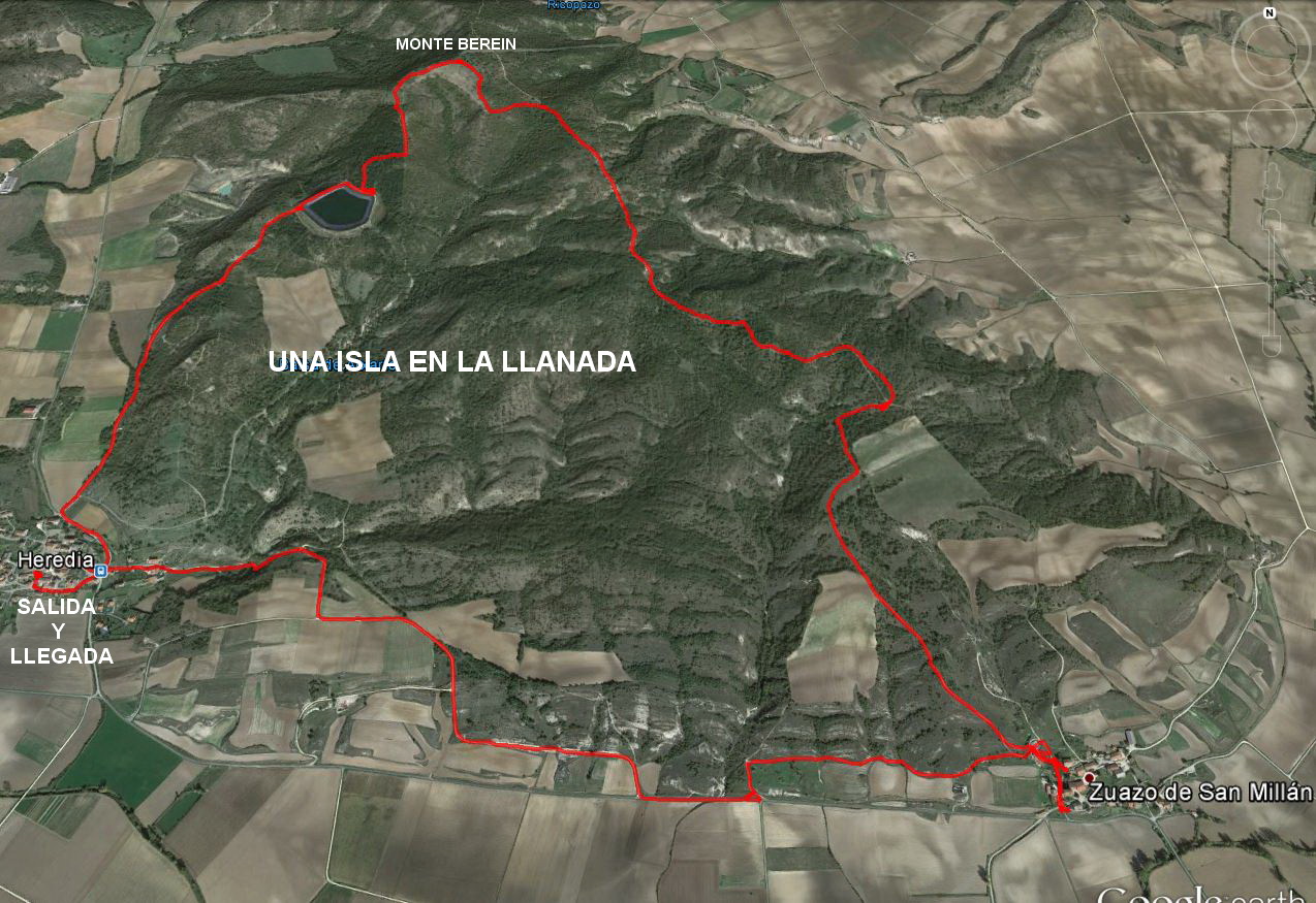 SALIDAS DE SENDERISMO, UNA ISLA EN LA LLANADA ( MONTE BEREIN ).