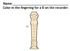 Treble in the Classroom: Recorder Reflection and Assessment Sheets