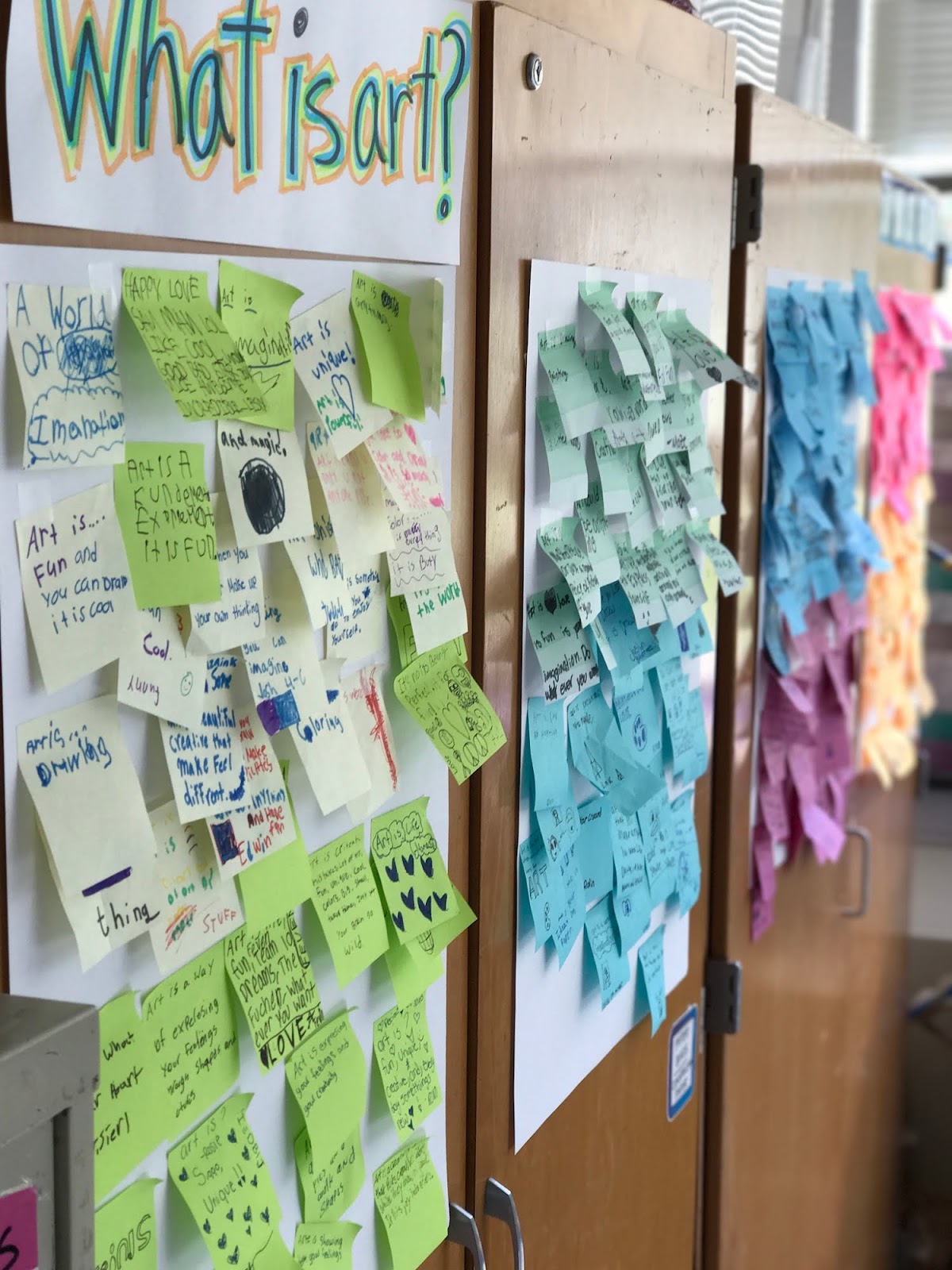 MISS BRIGHT BLUE HUE: It's Art Day!: Sticky Note Challenge #1 “What is ...