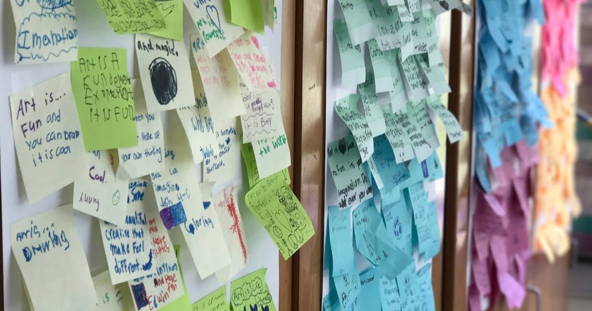 MISS BRIGHT BLUE HUE: It's Art Day!: Sticky Note Challenge #1 “What is ...