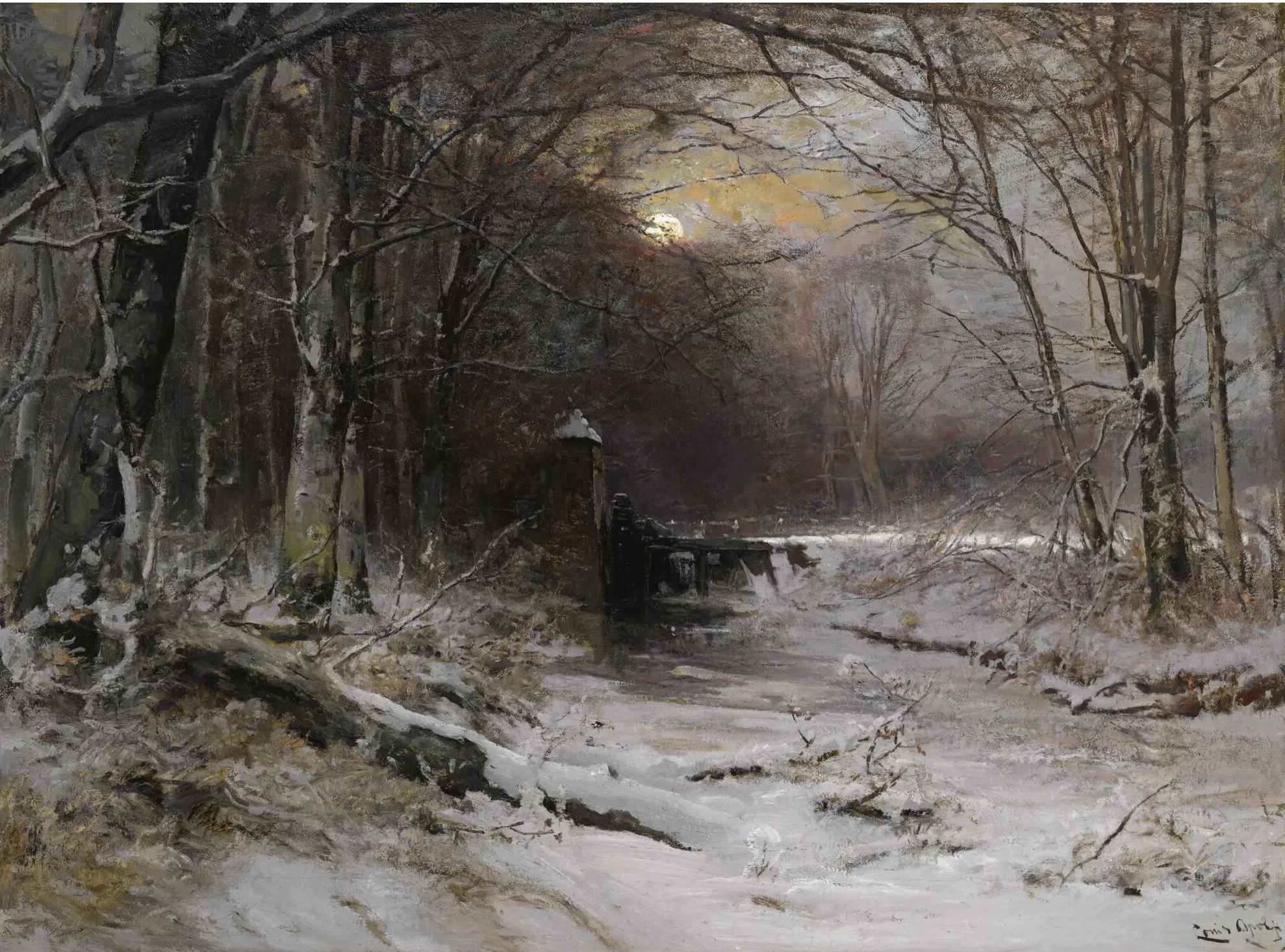 Louis Apol | Pittore di paesaggi invernali | Masterpiece | Tutt'Art@