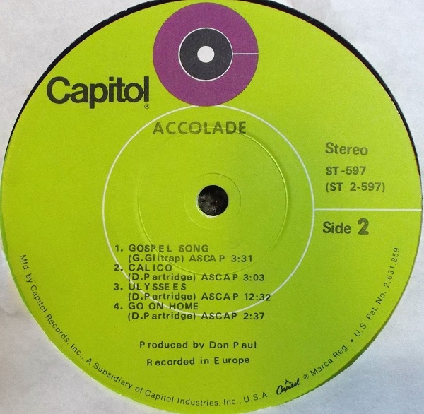 kossoff1963 - Progressive And Psychedelic Rock: Accolade (UK ...