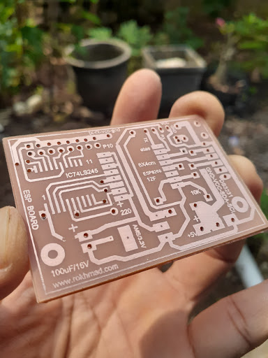 DESIGN PCB JWSD ESP 8266 12F MULTI PANEL 1-4 PANEL P10, DENGAN BUFFER ...