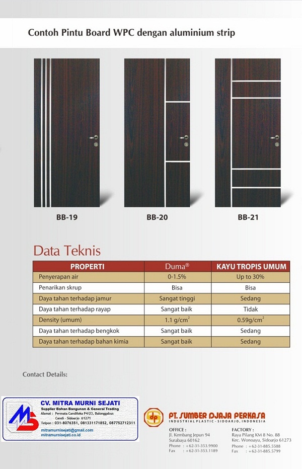 WPC DECKING - KAYU KOMPOSIT - SIDOARJO: PINTU DUMA DOOR WPC DECKING - KAYU KOMPOSIT - SIDOARJO: PINTU DUMA DOOR