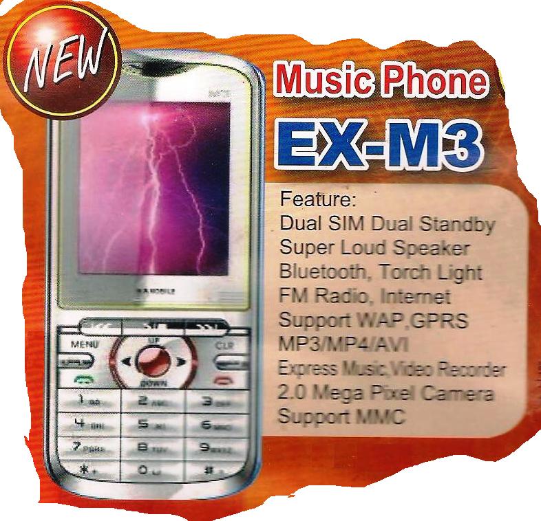 Phone 4 Sell: ex-mobile EX-C1+, EX-X3 ( 3sim Phone)