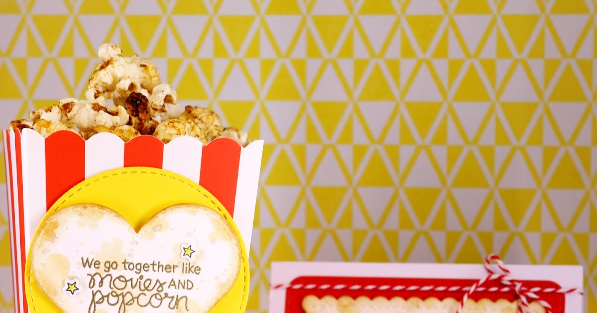 Newton's Nook Designs: Movie Night Card and Box by Ellen Haxelmans