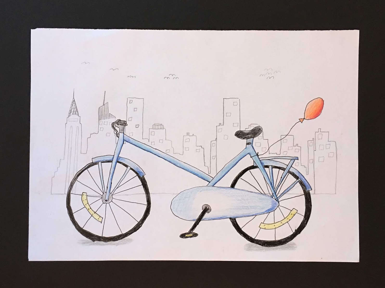 Easy Pencil Drawings Of Bike