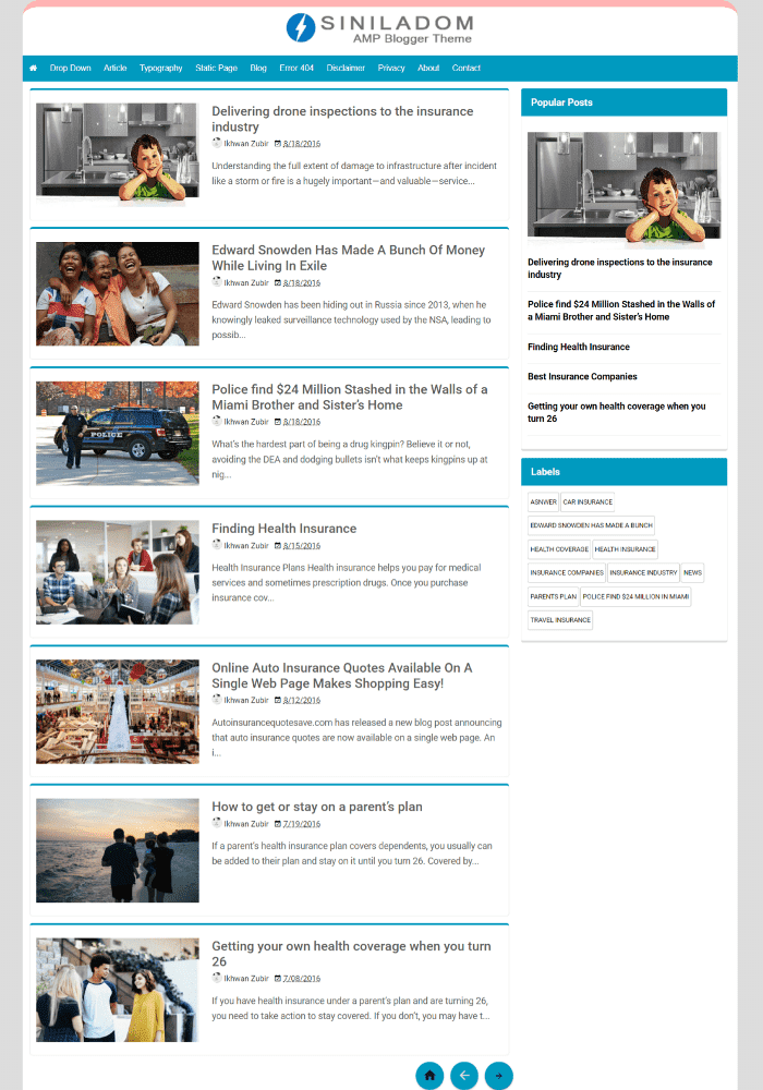 AMP Blogger Templates in 2021 Free Download | Blogger AMP Themes