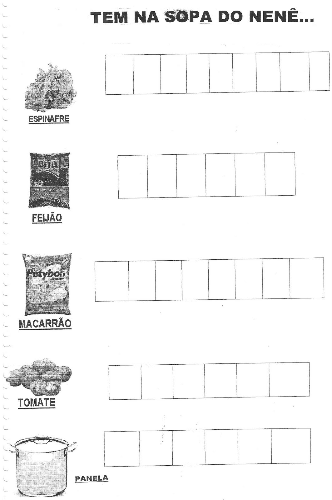 O QUE É QUE TEM NA SOPA DO NENÉM?