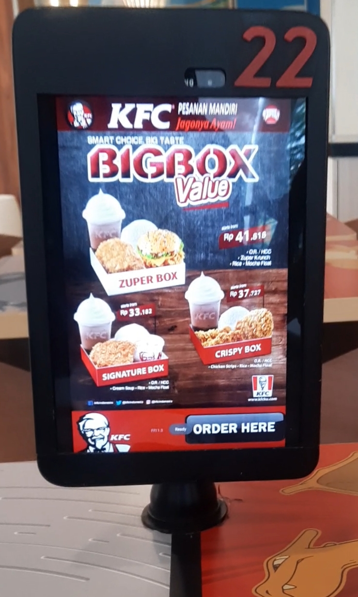 SELF SERVICE DAN TABLE SERVICE DI KFC