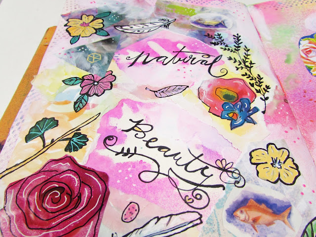 Multi-Layered Art Journal Page - Marcia Beckett
