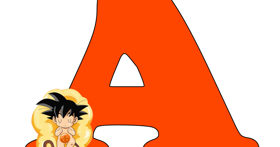Kits imprimibles gratis : Abecedario Goku bebé