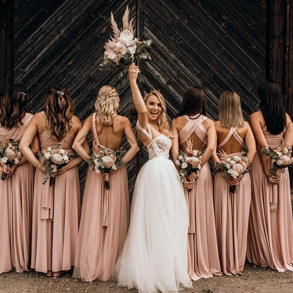 Latest stylish bridesmaid dresses & gowns. | Melody Jacob