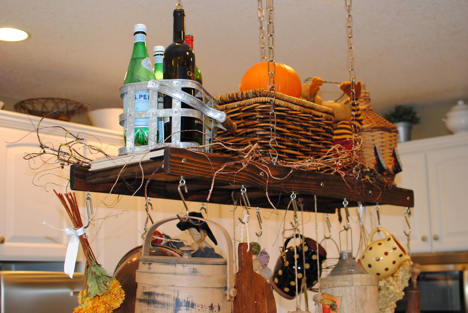 Edna Faye Creations: Rustic Pot Racks and Ladders