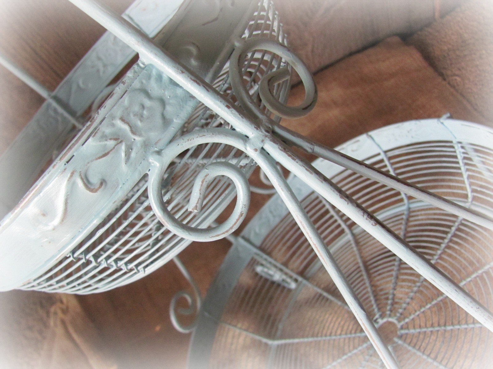 My Shabby Chateau: French Farmhouse Inspired Tiered Wire Basket