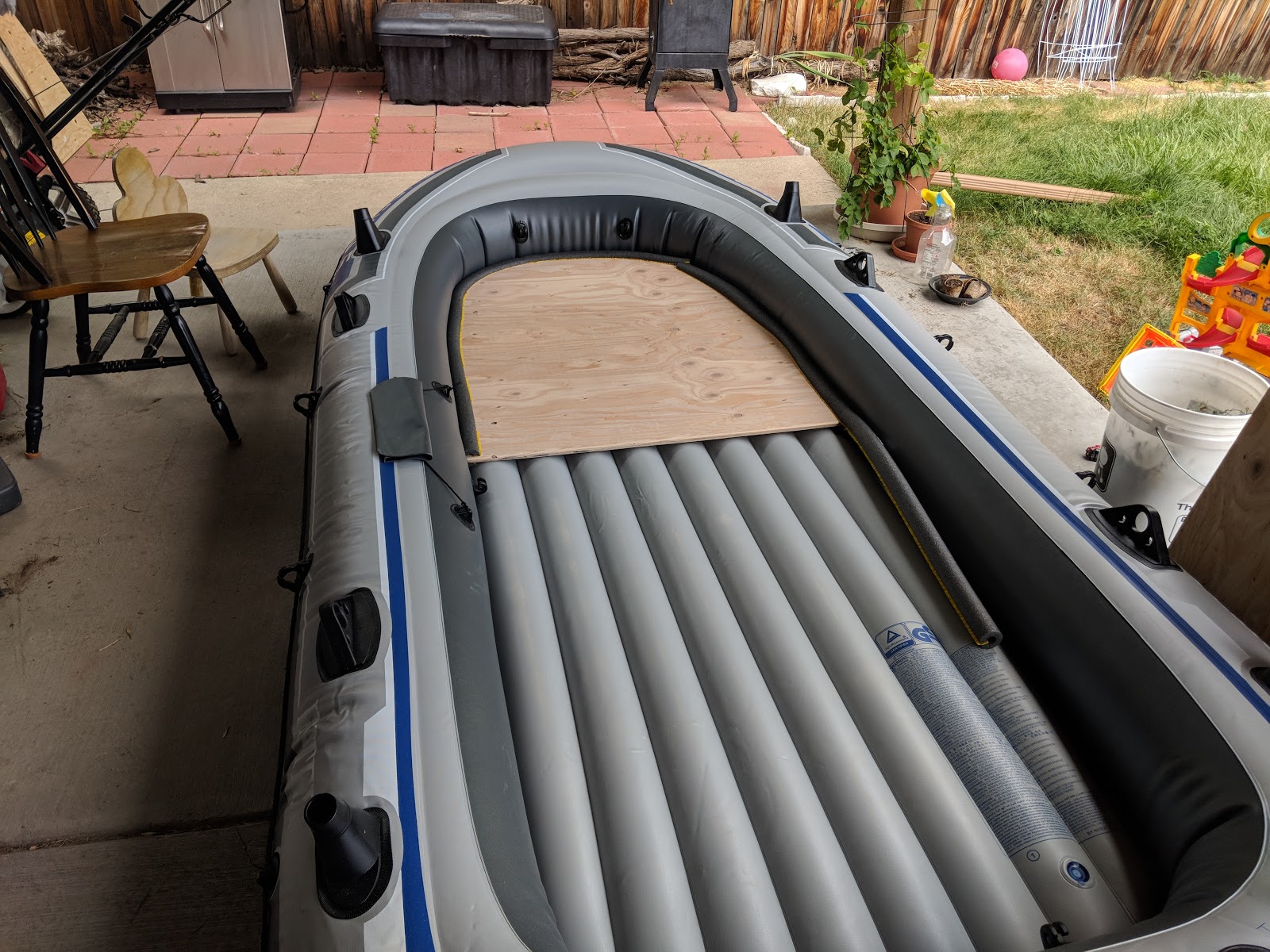 Intex Excursion 5 Modifications: The Intex Excursion 5 floor modification