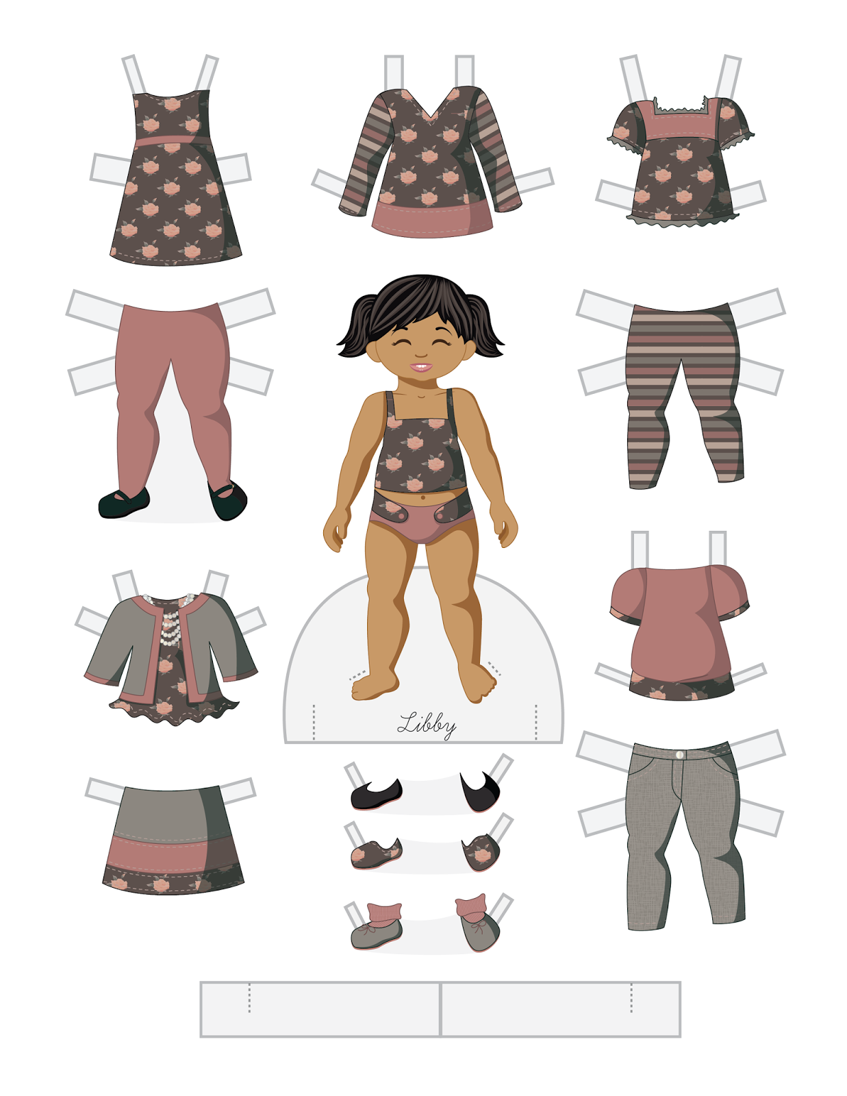 Paper Doll Cut Outs Dress