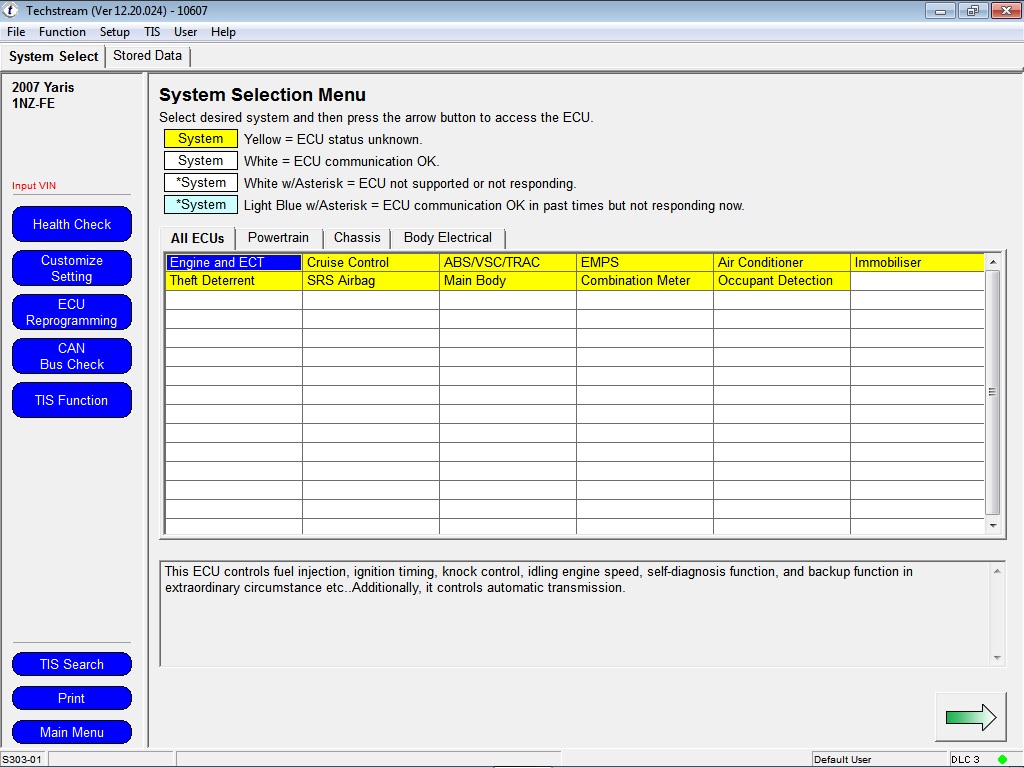 Check the VSV (Vacuum Switching Valve) using TECHSTREAM (TIS) Software ...
