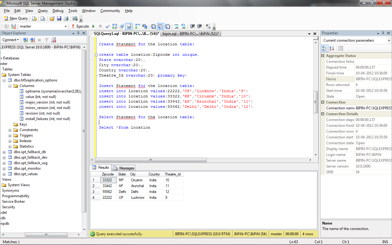Design a Database on cinema hall booking system - COMPUTER ENGINEERING