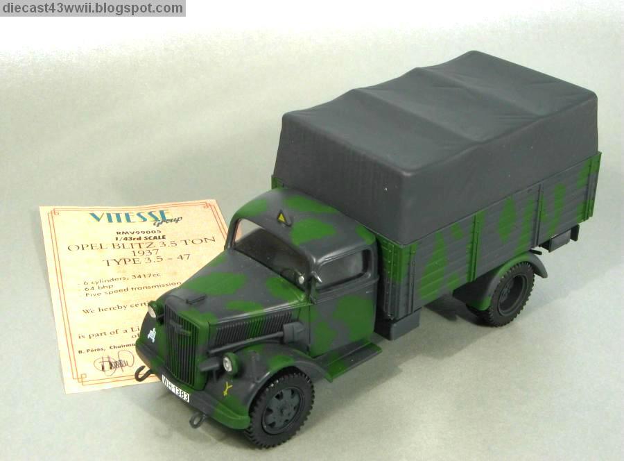Military scale models: Opel Blitz from Victoria