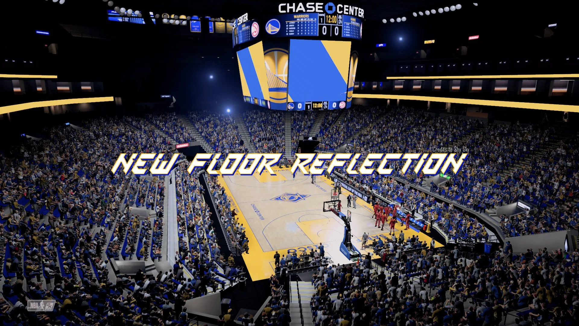 NBA 2K22 Golden State Warriors Arena Next Gen Enhanced Lighting by Zurci