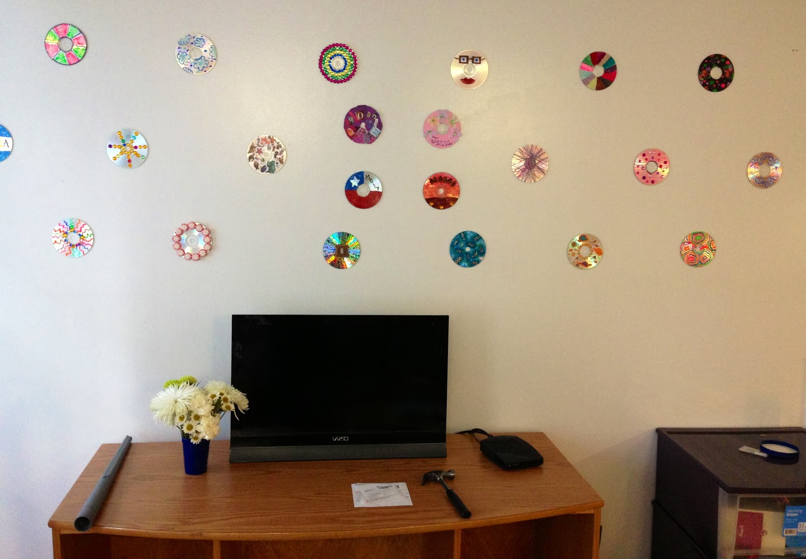 Macaroni Necklace : CD Wall Decor