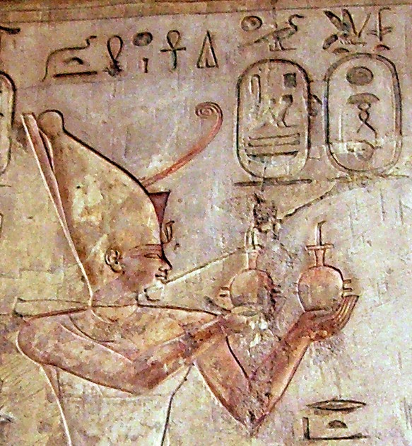 KEMET: Psammetichus I adoring Ra-Harakhte