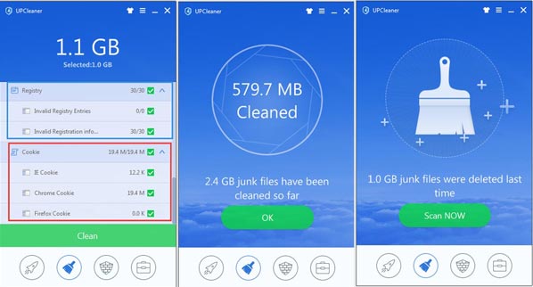 Computer cleaner tool-UPCleaner: Free memory cleaner for your pc