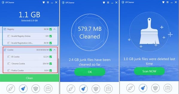 Computer cleaner tool-UPCleaner: Free memory cleaner for your pc