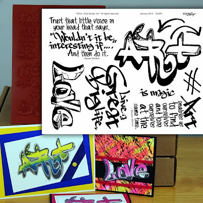 Club Scrap Creates: Graffiti Fill In Stencil