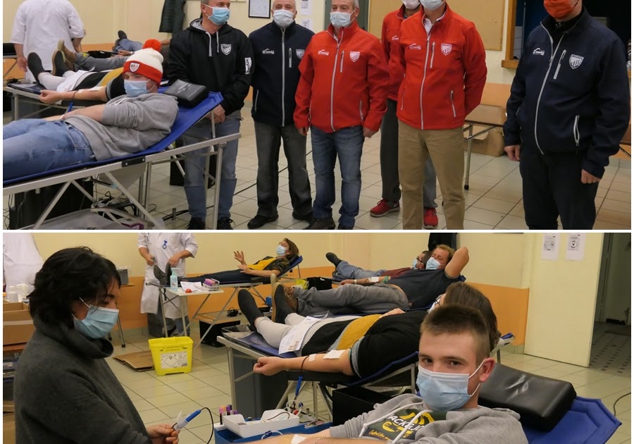 Kevin Mathieu effectue son premier don.