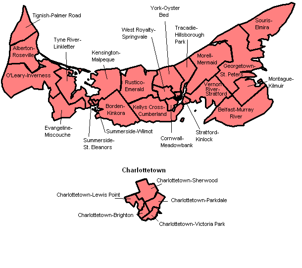Canadian Election Atlas: Prince Edward Island projection (Sept. 20)