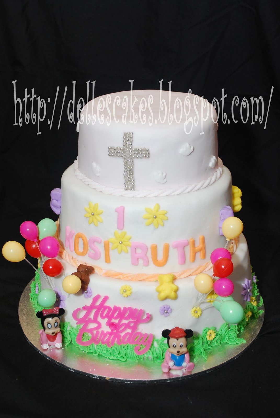 D' ELLES CAKES - Dellescakes: 1st BIRTHDAY & DEDICATION CAKE