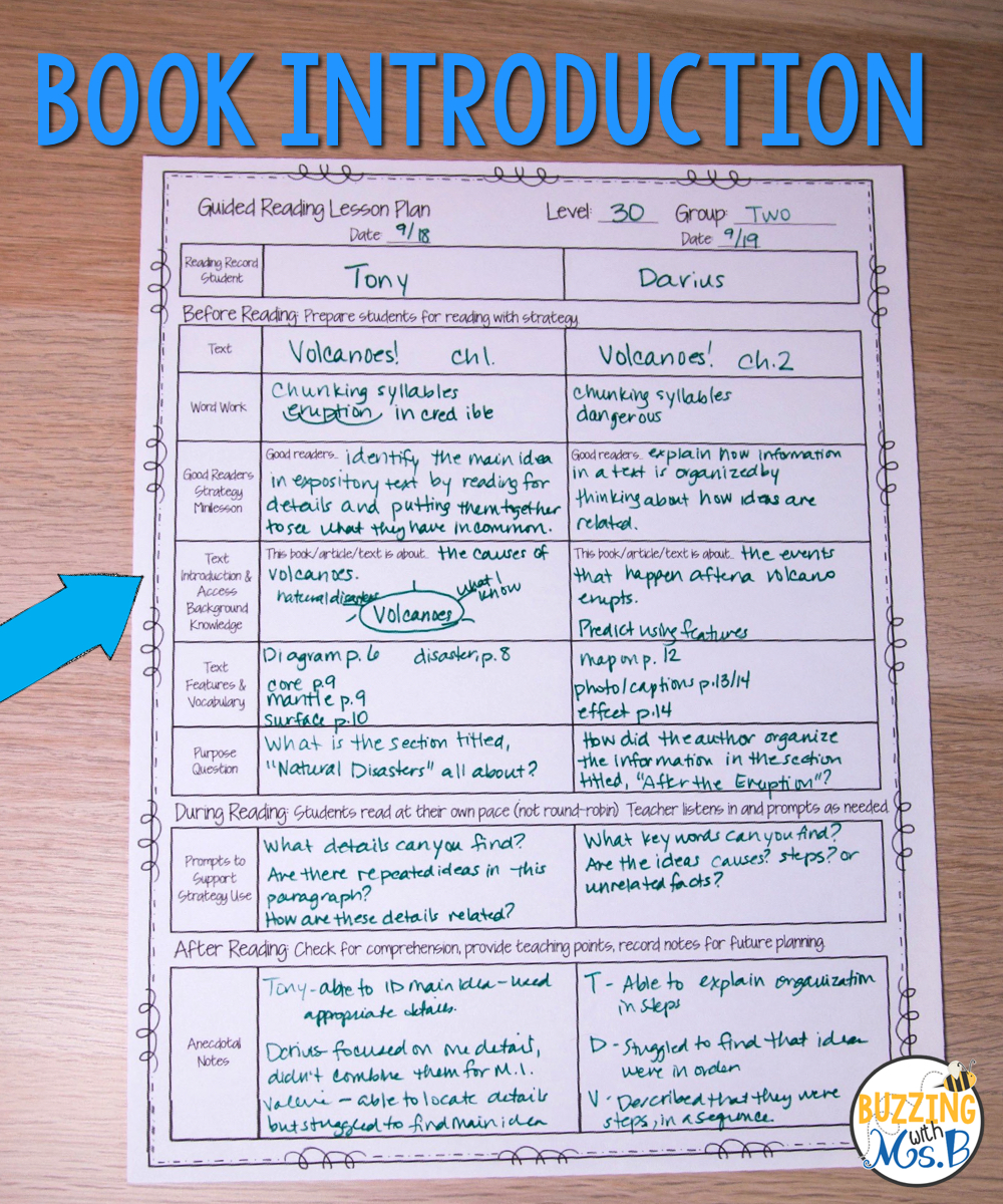 Planning for Guided Reading - Buzzing with Ms. B