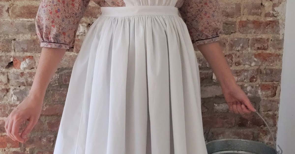 Victorian/Edwardian Kitchen Apron Tutorial & Pattern